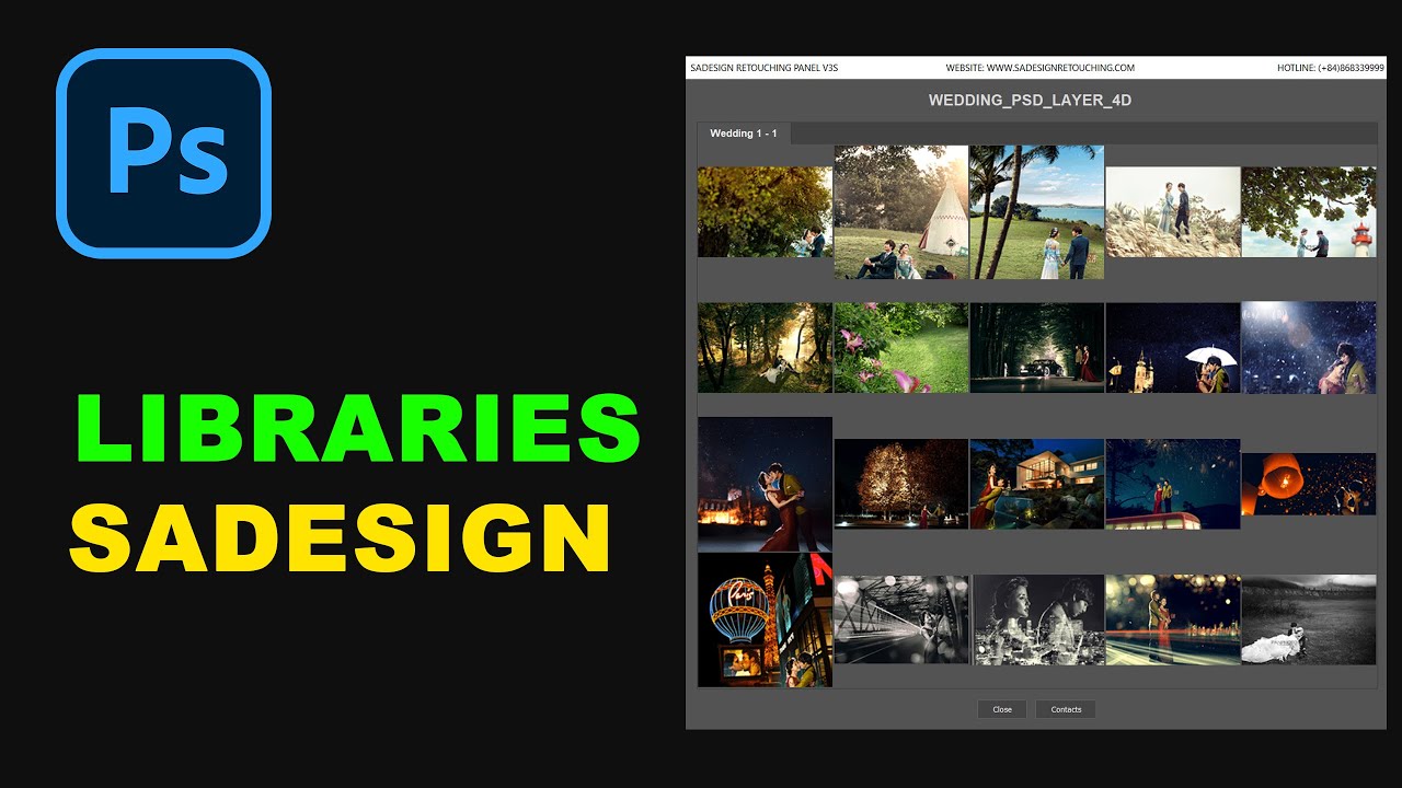 LIBRARIES PHOTOSHOP SADESIGN PANEL - YouTube