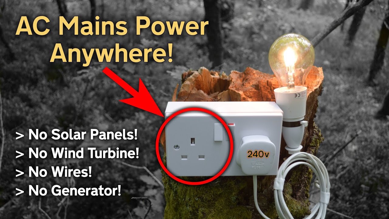 DIY Mains AC Power Absolutely Anywhere (No Generator Required! Perfect ...