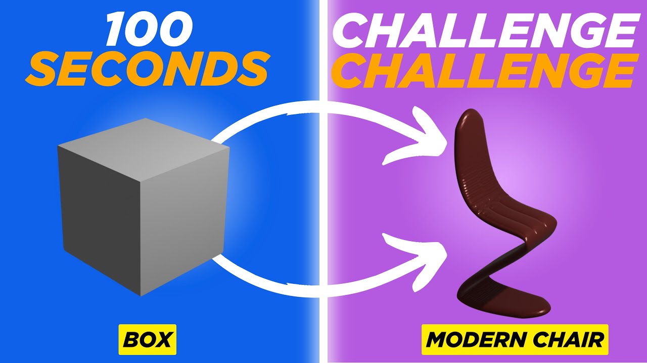 How to Create a 3D Model of a Modern Chair | Step-by-Step Tutorial for ...