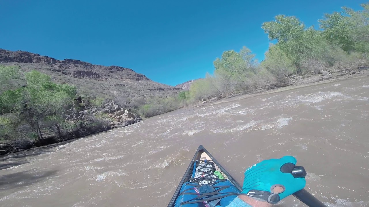 Gila River Gila Box #43 - Solo Canoe Trip - YouTube