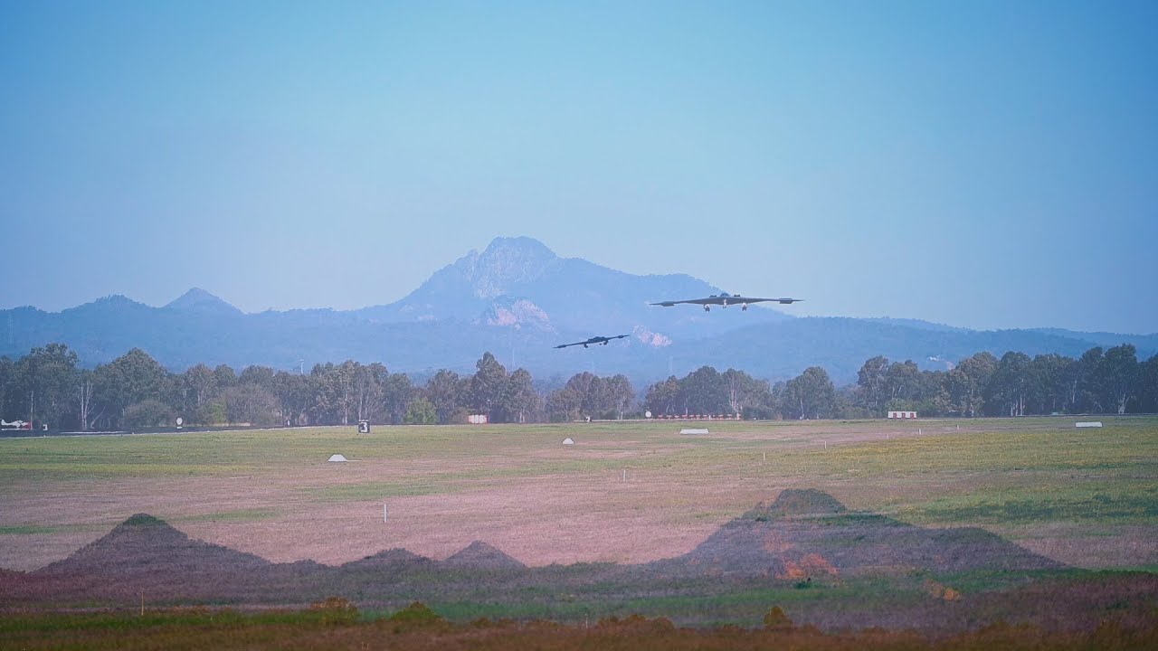 B-2 Spirit Stealth Bombers conduct Flight Ops at RAAF Base Amberley ...