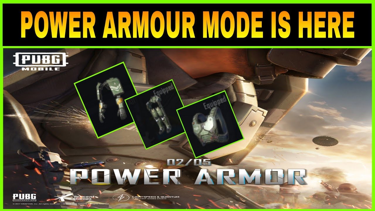 POWER ARMOUR NEW MODE FULL GAMEPLAY || PUBG MOBILE NEW MODE IS HERE ...