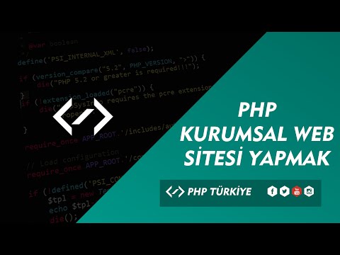 PHP Dersleri - PHP İle Kurumsal Site Yapmak - Ders 1