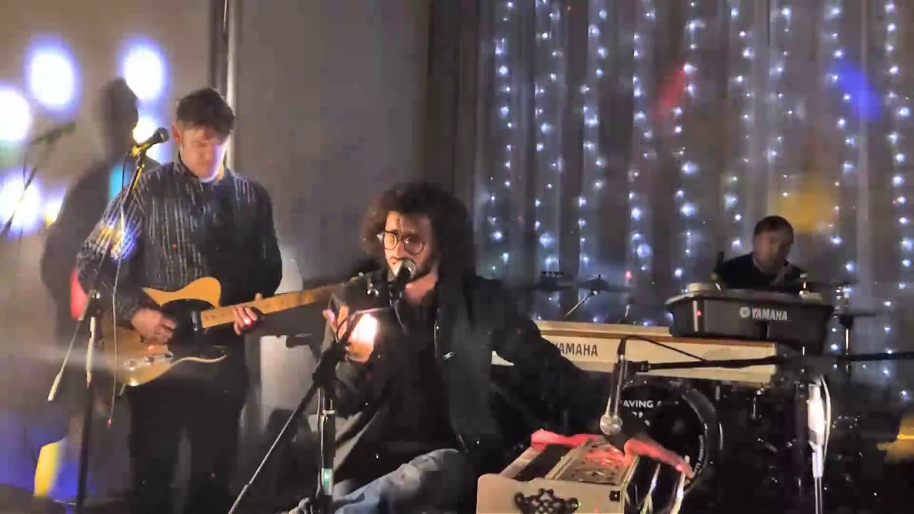 Zain Ali jams with Alex, Tim , Sam at Yorkshire Gig Guide Open Mic Sorm ...