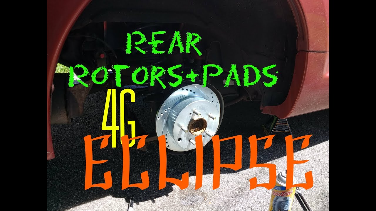 Full Removal + Install | Rear Pads & Rotors 4G Mitsubishi Eclipse - YouTube