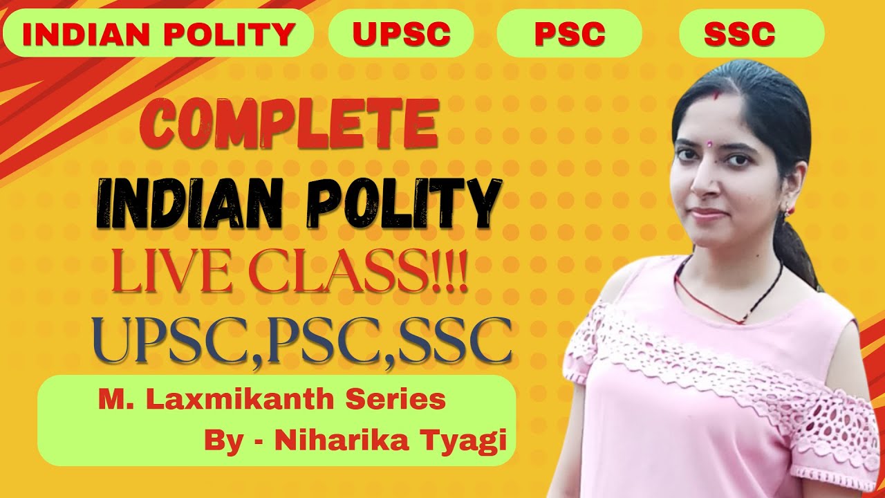LIVE | Indian Polity Simplified for Competitive Exams | Let's Study ...