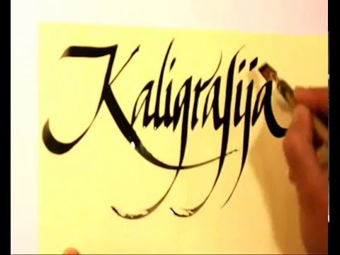Kaligrafija Vilniuje - YouTube