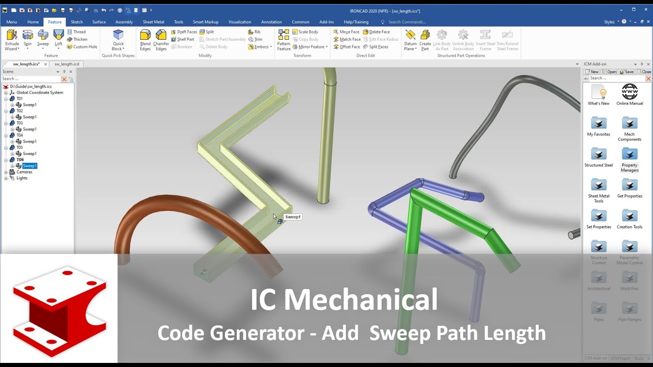 IronCAD Mechanical - Code Generator - YouTube