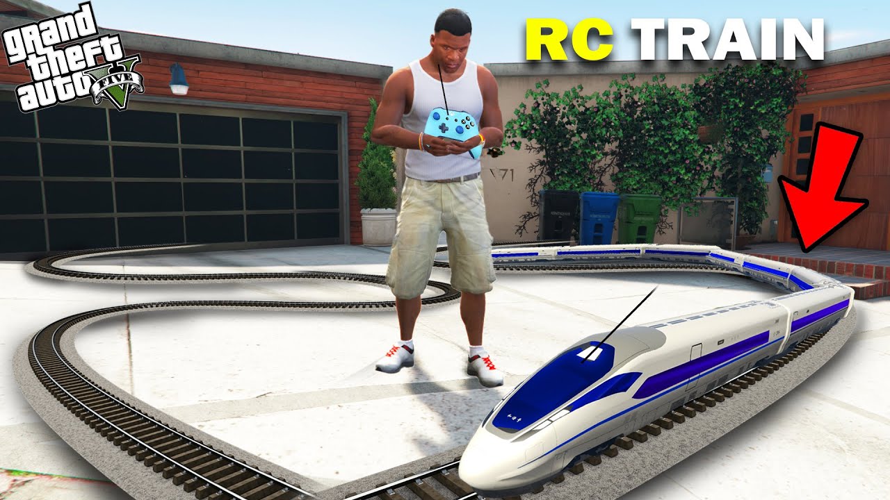 GTA 5 : Franklin Trying To Make RC Mini Bullet Train In GTA 5 ! (GTA 5 ...