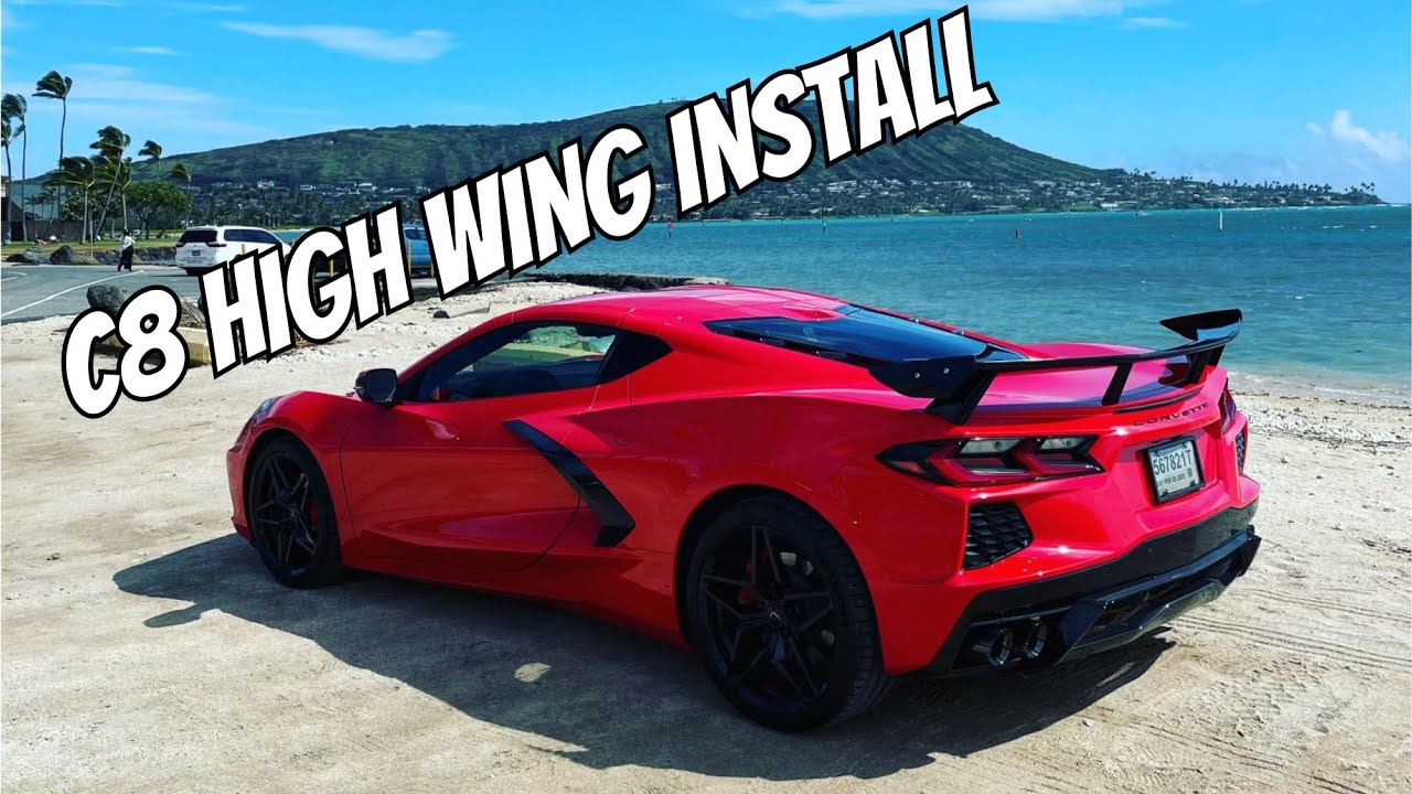 C8 Corvette High wing and z51 install guide. Step by step - YouTube