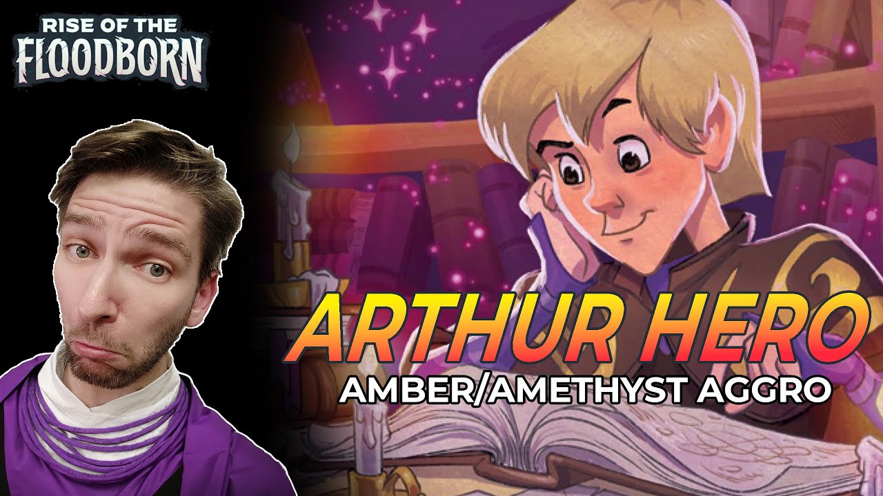 Arthur Hero | Gameplay | Amber / Amethyst Aggro| Disney Lorcana - YouTube