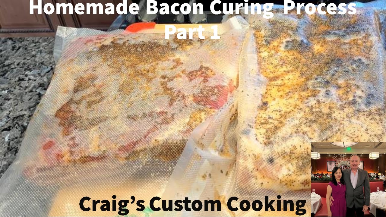 Part 1 Curing Homemade Bacon. Pepper, Maple and Whiskey Bacon. - YouTube