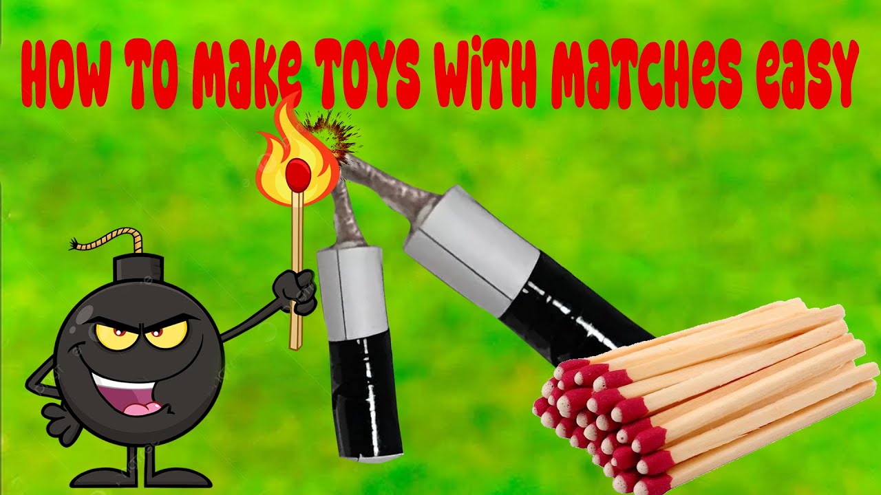 TOP 6 How to make toys with matches easy - Firecrackers and Experiments ...