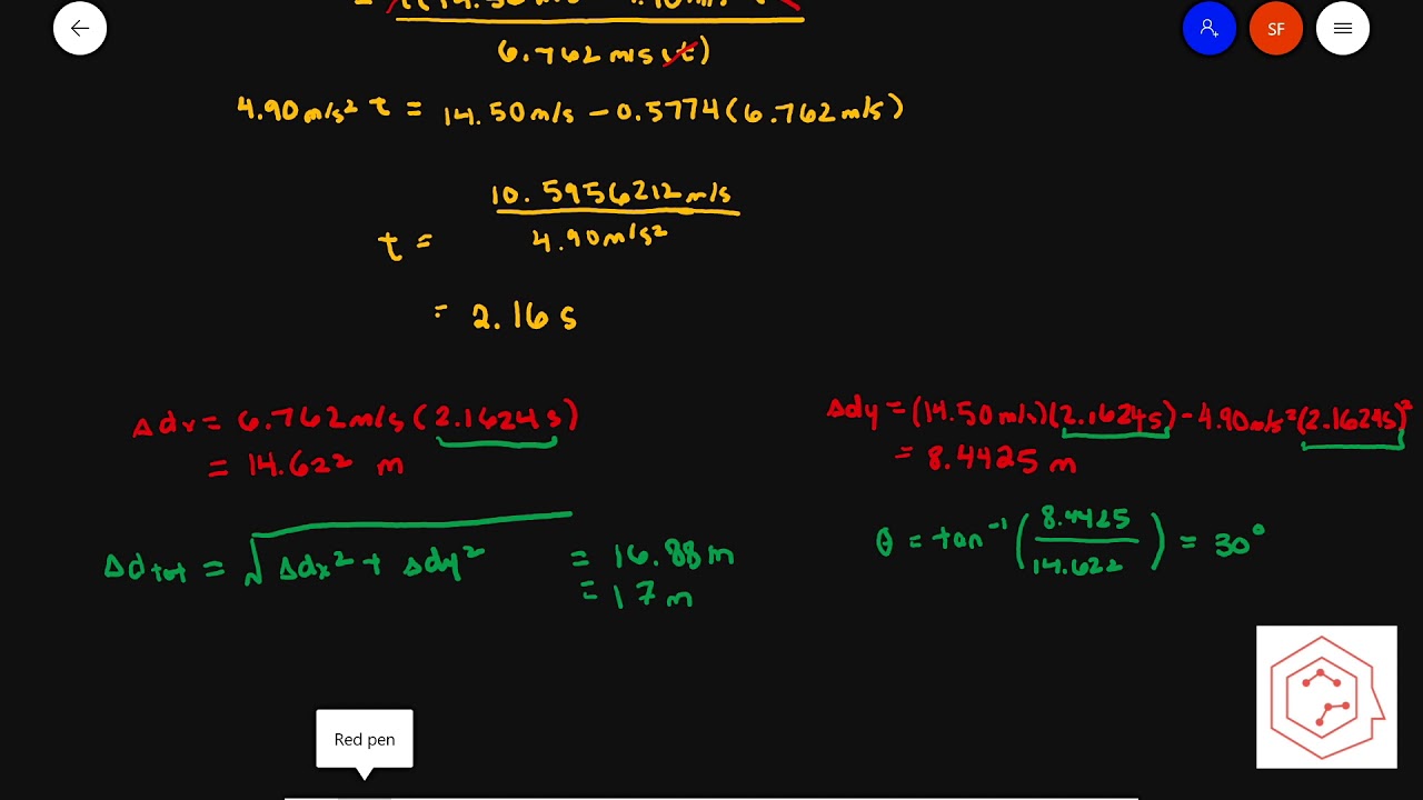 SPH4U/Grade 12 Physics: 1.5 Projectile Motion (continued) - YouTube