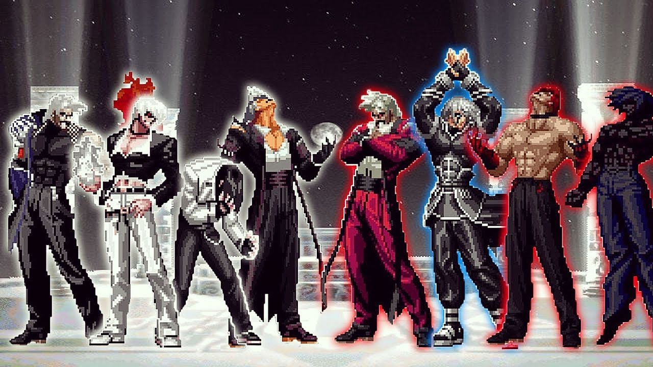 [Mugen KOF] White Flame Team Vs Bosses Team - YouTube