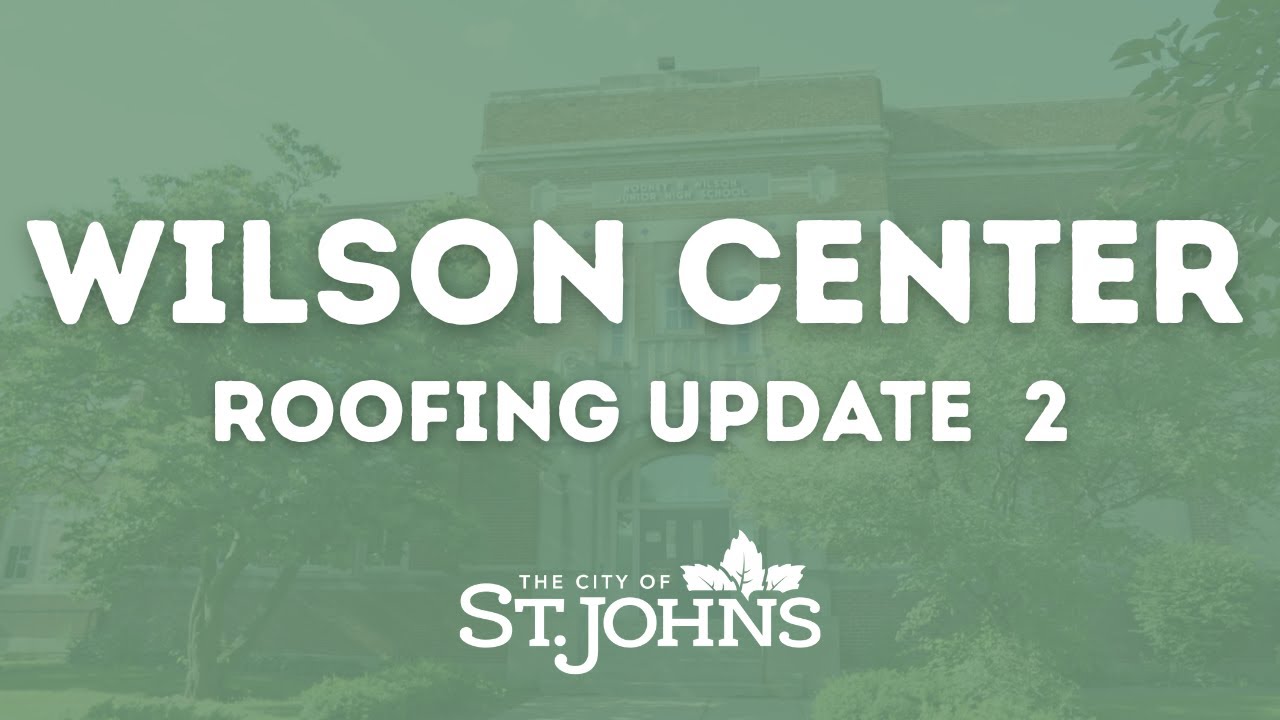 Wilson Community Center Roofing Update - YouTube