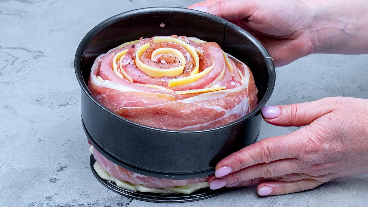 I’ve made it! Everyone praised my “flower” made of pork chop. It ...