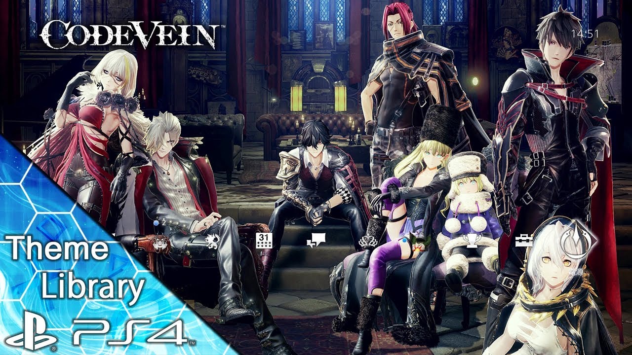 【PS4 Theme】CODE VEIN「シーズンパス 購入特典テーマ "拠点に集いしレヴナント達"」【PS4 Pro】 - YouTube