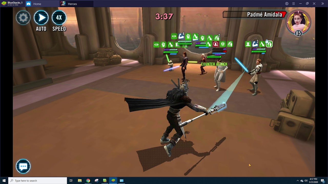 SWGOH Nest vs Padme - YouTube