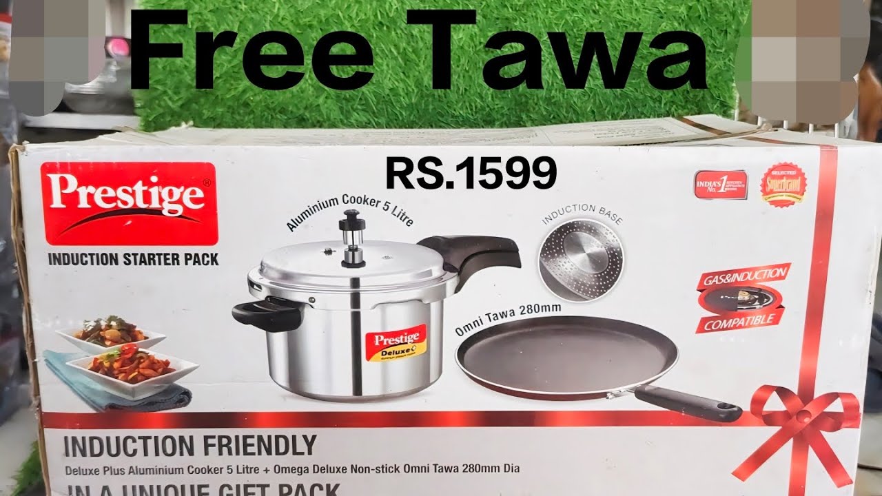 Brand prestige cooker| Pressure cooker | Free Free Tawa - YouTube