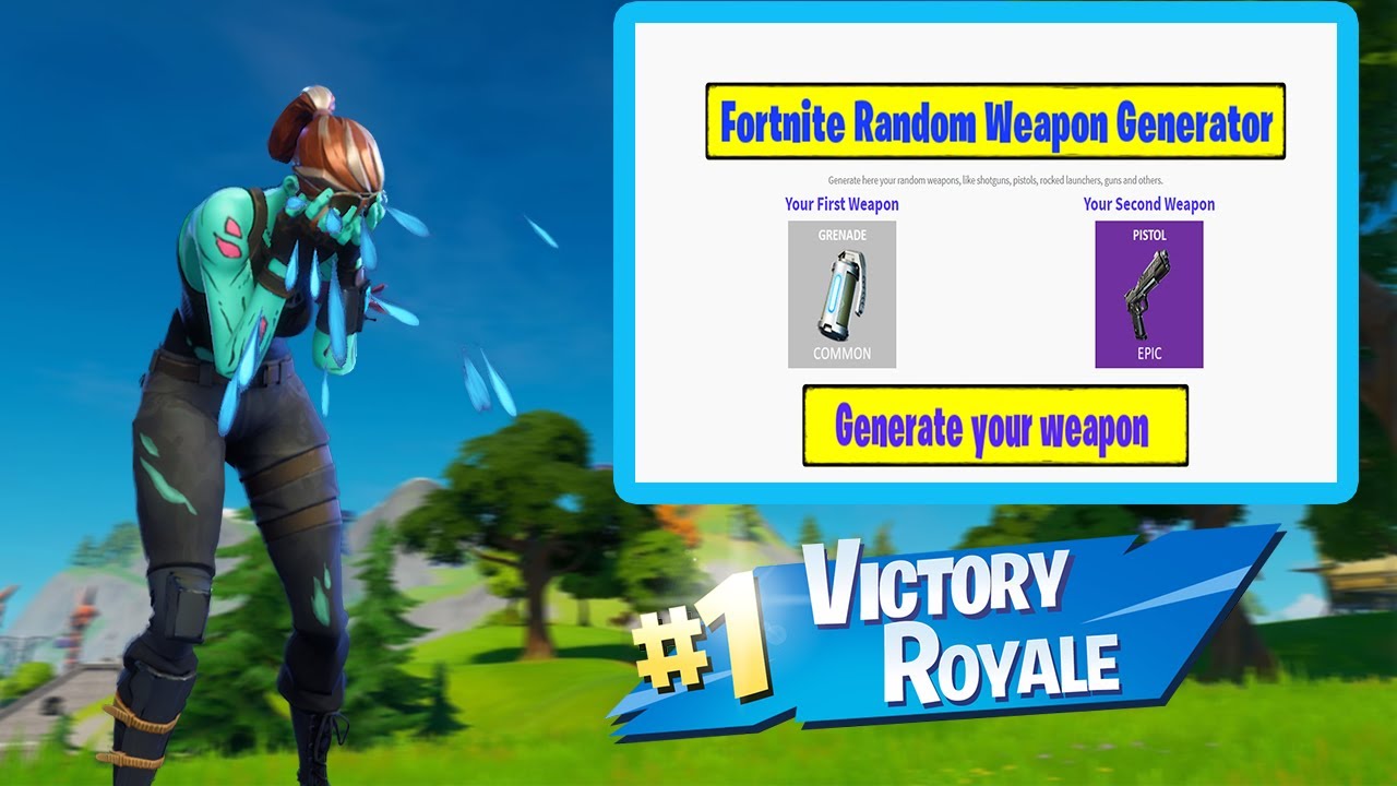 Using A Random Gun Generator In Fortnite (We Won) - YouTube
