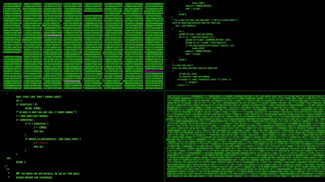 Multi Layer Coding Hacker Screen - YouTube