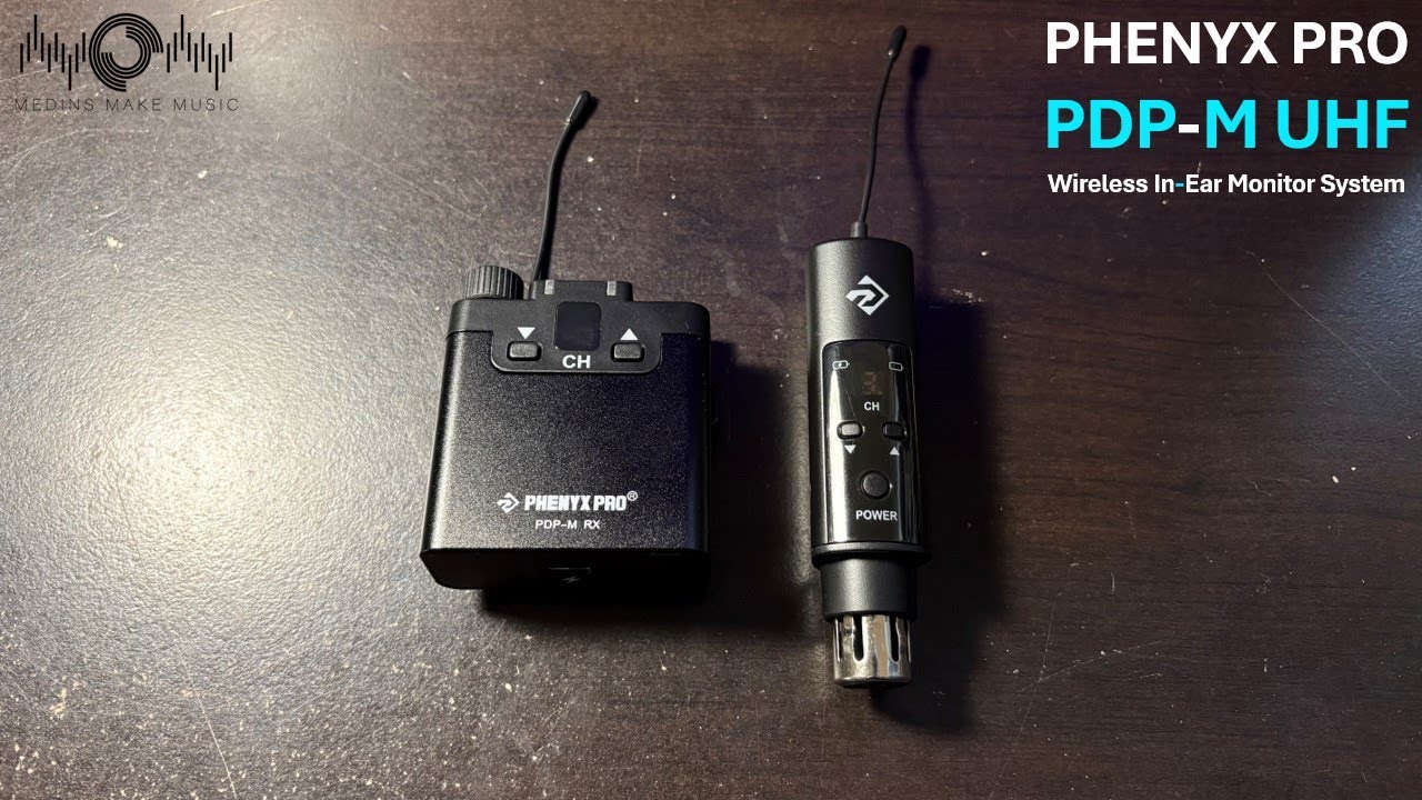 Phenyx Pro PDP-M UHF Portable Wireless In-Ear Monitor System Demo and ...