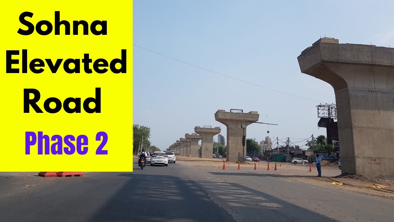 Sohna elevated road | Phase 2 work update | #rslive - YouTube