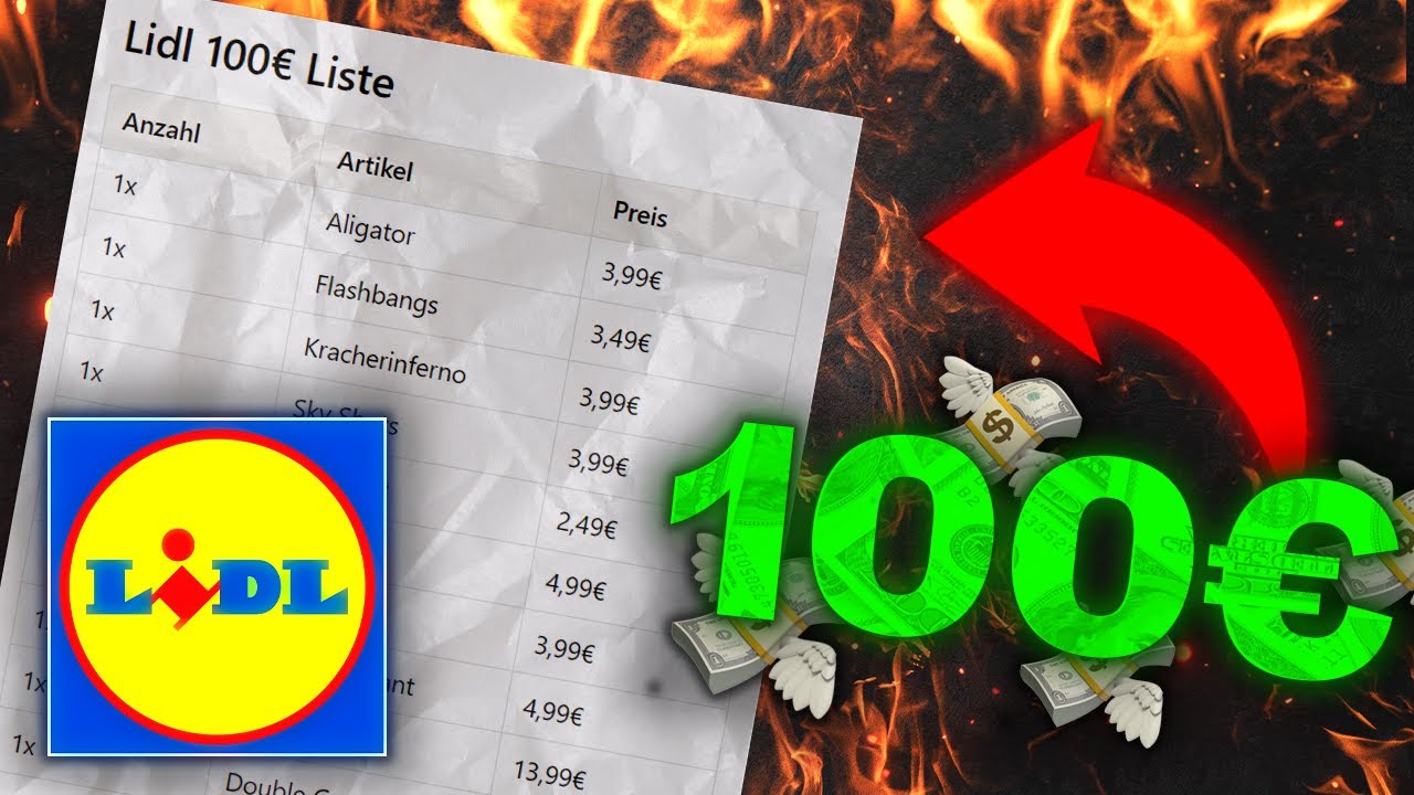 Das beste Lidl Feuerwerk für 100 Euro🔥 | Lidl Feuerwerk Einkaufsliste ...