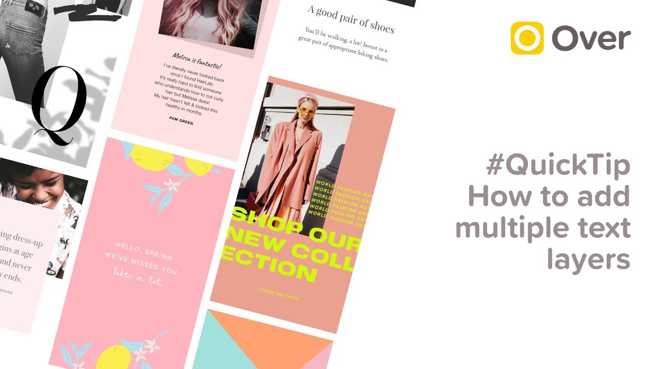 Over QuickTip: How to add multiple text layers - YouTube