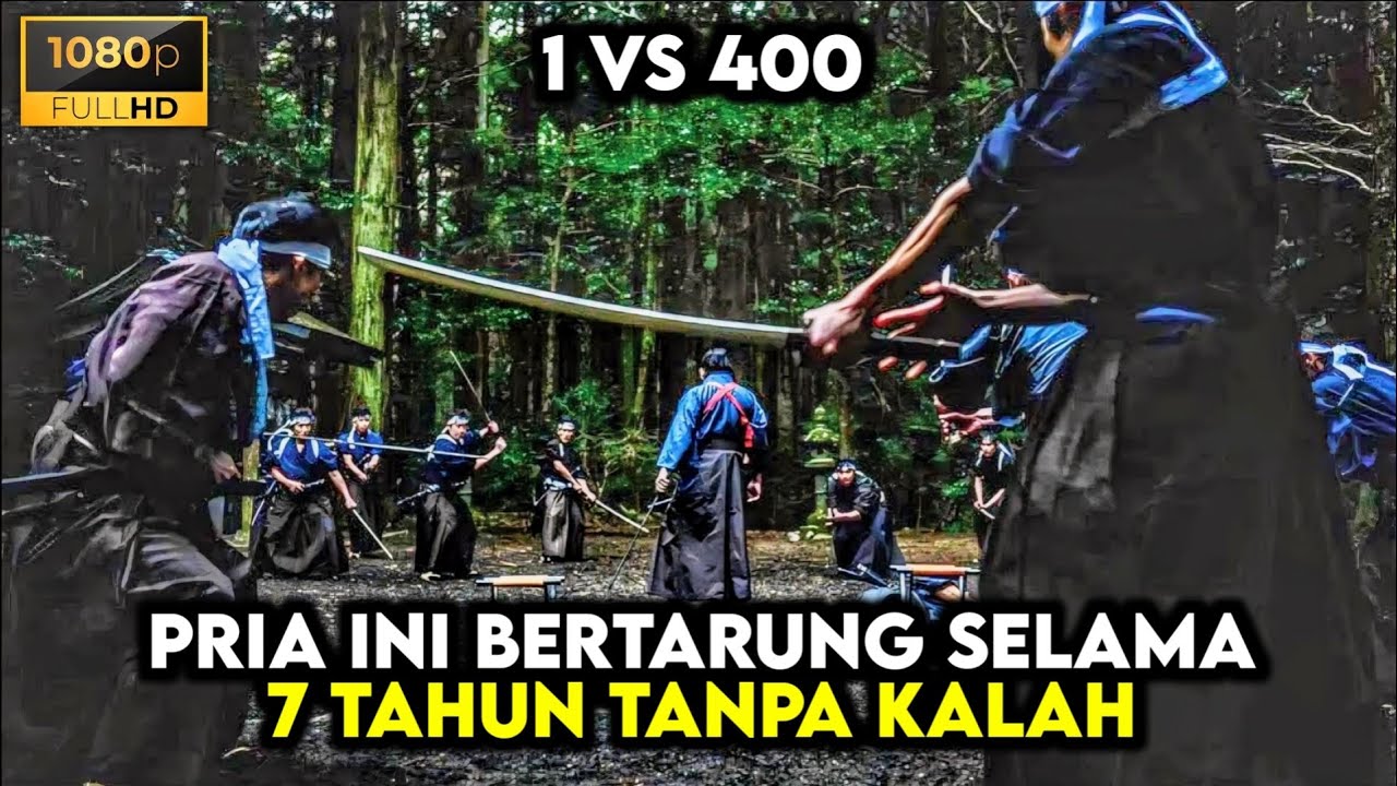 Pria Ini Sendirian Melawan 400 Anggota Samurai Tanpa Kalah - ALUR CERITA FILM Crazy Musashi ...
