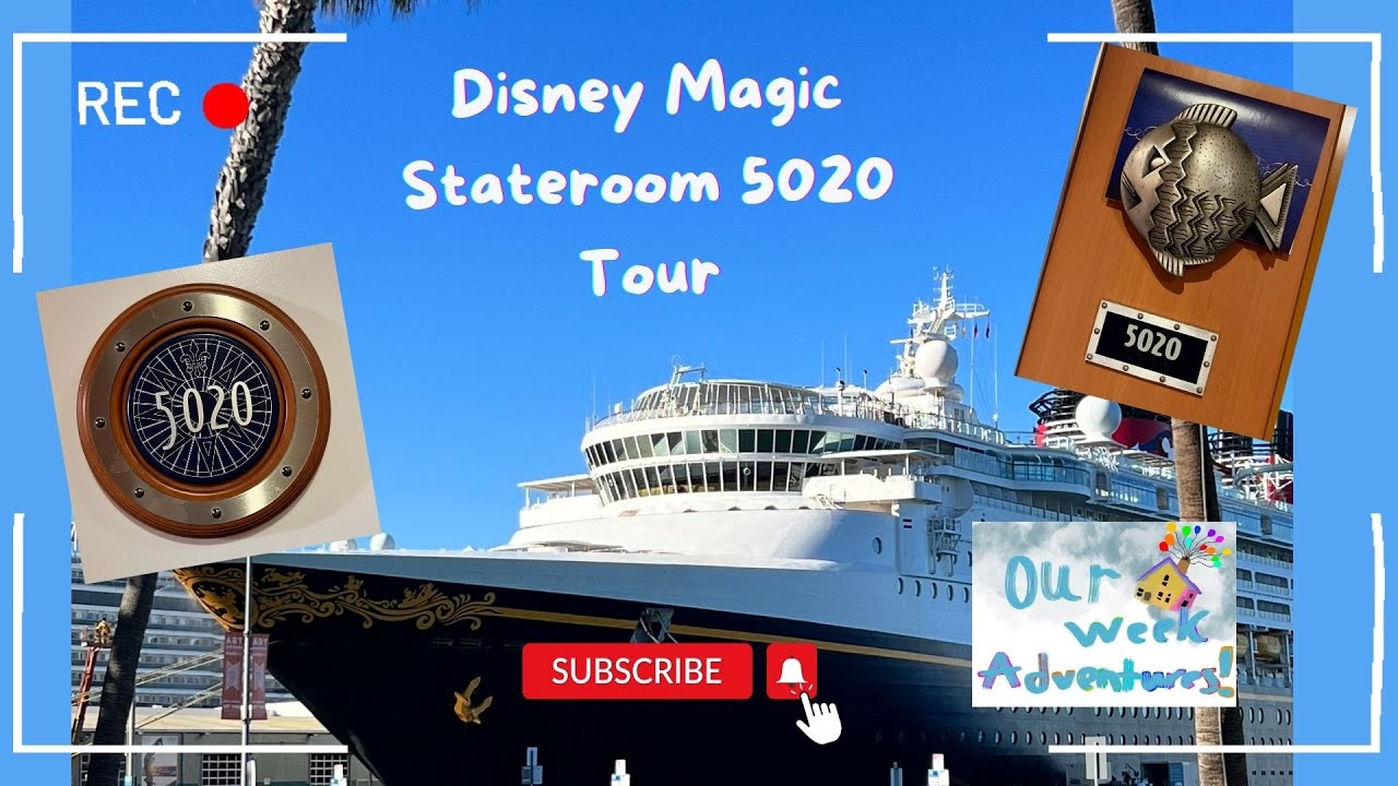 Disney Magic Stateroom 5020 Tour - YouTube