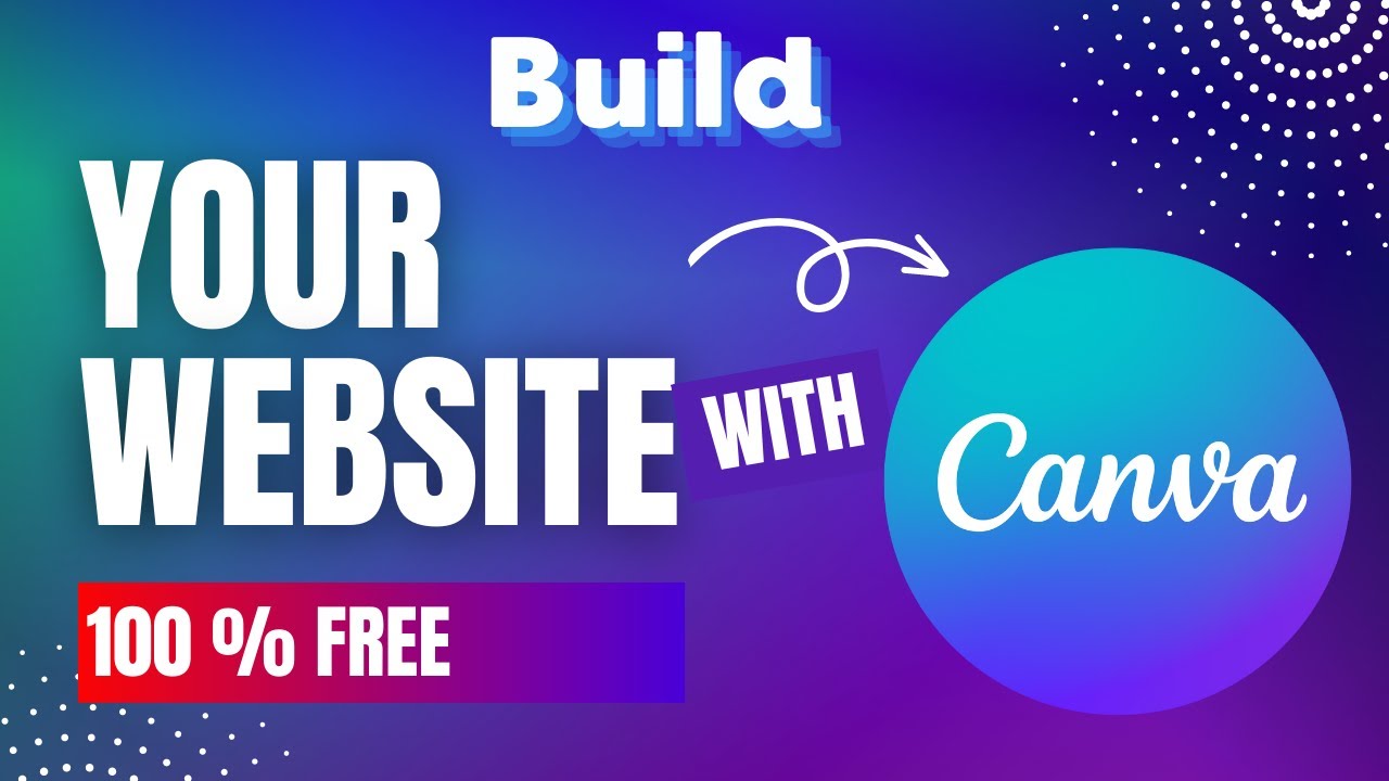 How to build a WEB PAGE using Canva for FREE | Make your own website ...