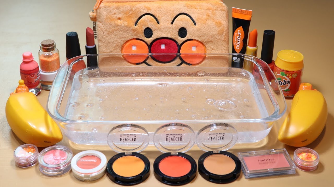 "Orange" Mixing "Orange" EYESHADOW,Makeup,Parts and glitter Into Clear ...