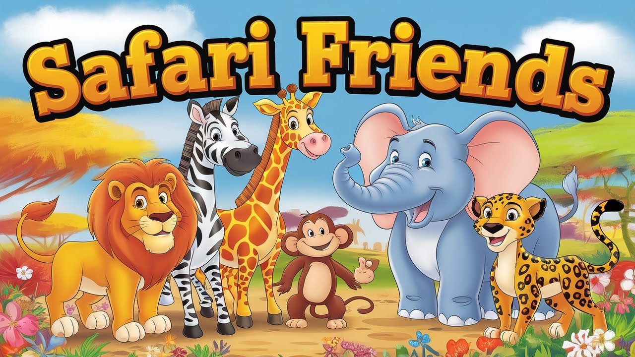 Safari Animal Sounds Song 🎵 | Nursery Rhymes 🐾 | Learn Wild Animal ...