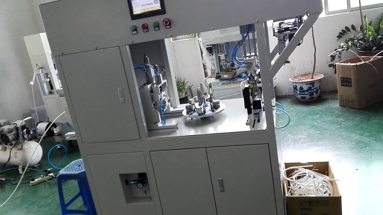 AM105-A cable winding&Binding machine Hanking machine - YouTube