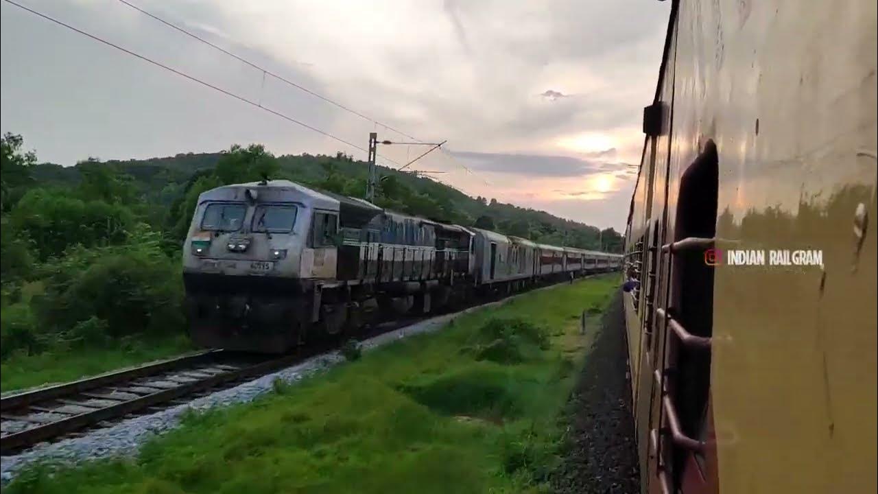Mangala Lakshadweep Express(12618/12617) lead by GOC WDP4D(40115) - YouTube