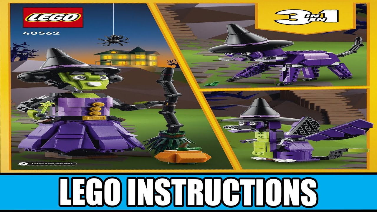 LEGO Instructions | Creator | 40562 | Mystic Witch (All Books) - YouTube