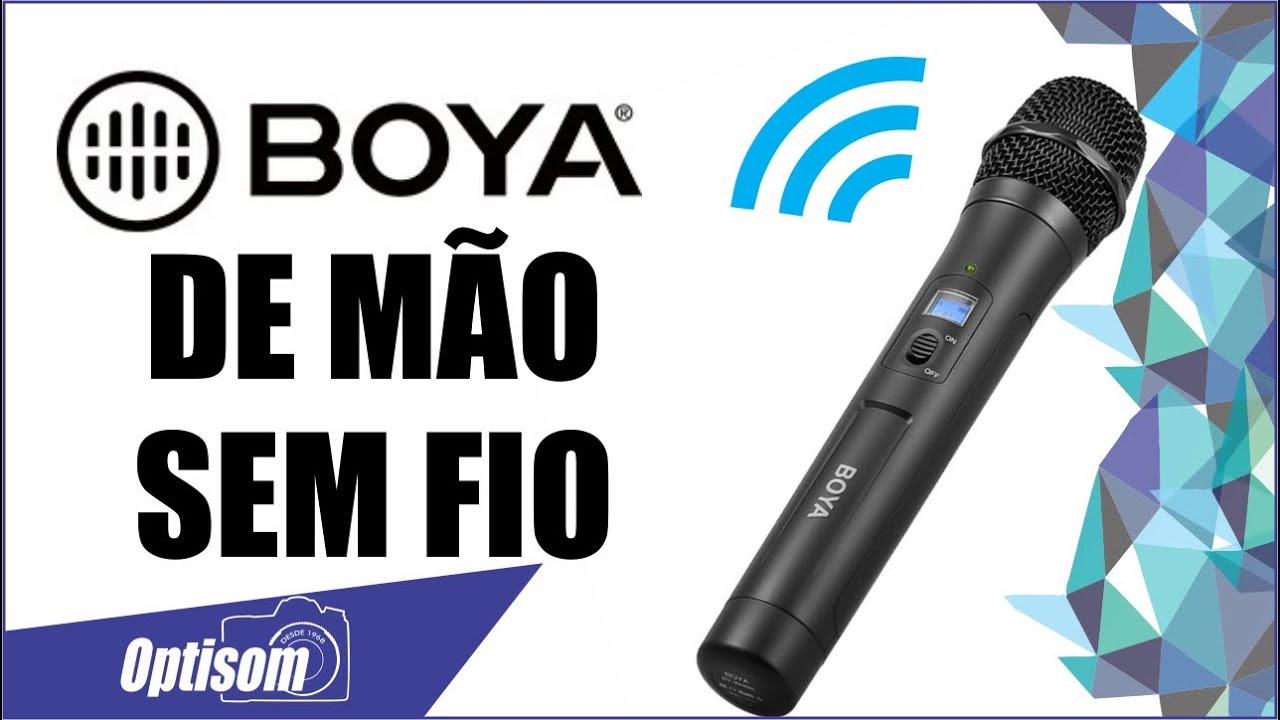 Microfone de mão sem fio Boya BY-WHM8 | Loja Optisom - YouTube