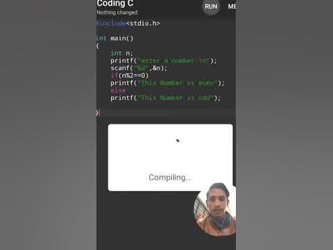 3rd day coding challenge check the number odd or even#100dayschallenge #coding #collagelife ...