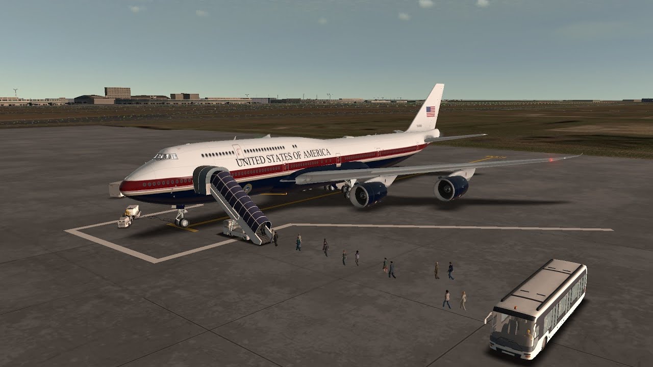 [RFS Real Flight Simulator] Air Force One 30000 B747 - 8i |Dallas ...