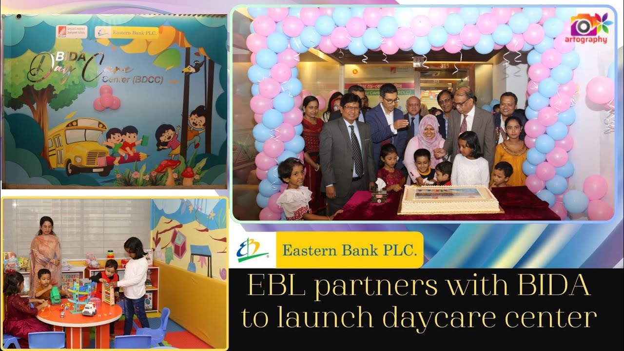 EBL partners with BIDA to launch daycare center - YouTube