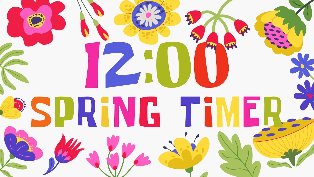 12 Minute with Relaxing Music and Alarm | Spring Timer - YouTube