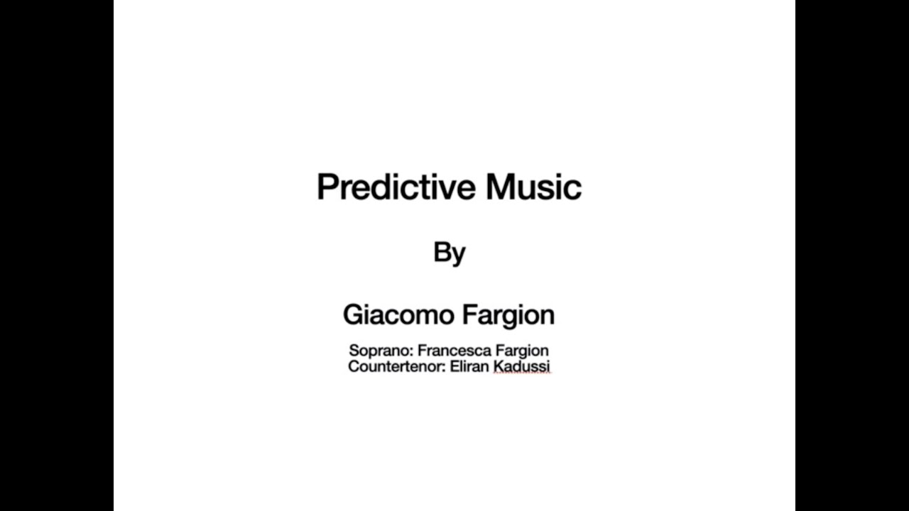 Predictive Music - YouTube