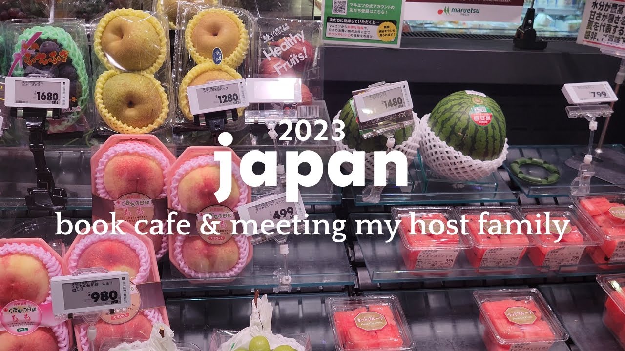 japan, summer 2023 | book café, host family, & takoyaki - YouTube