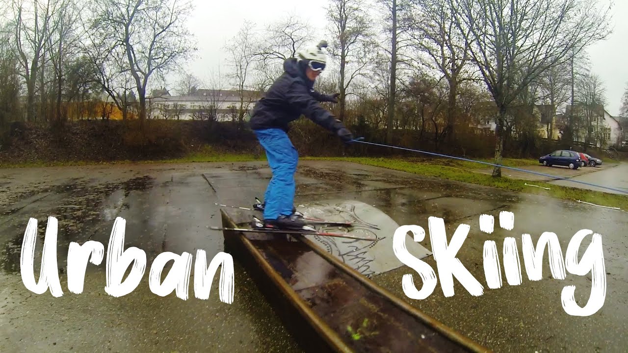 Urban Skiing in Summer! GoPro Edit - YouTube