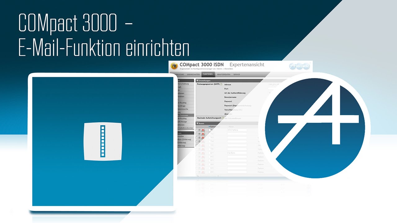 COMpact 3000 - E-Mail-Funktion einrichten - YouTube