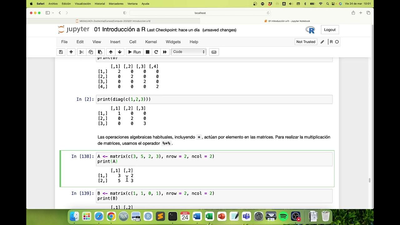 Matrices en R - YouTube