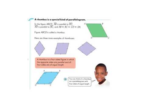 5th Grade Math in Focus: 13.5 - Parallelograms, Rhombus, and Trapezoid ...
