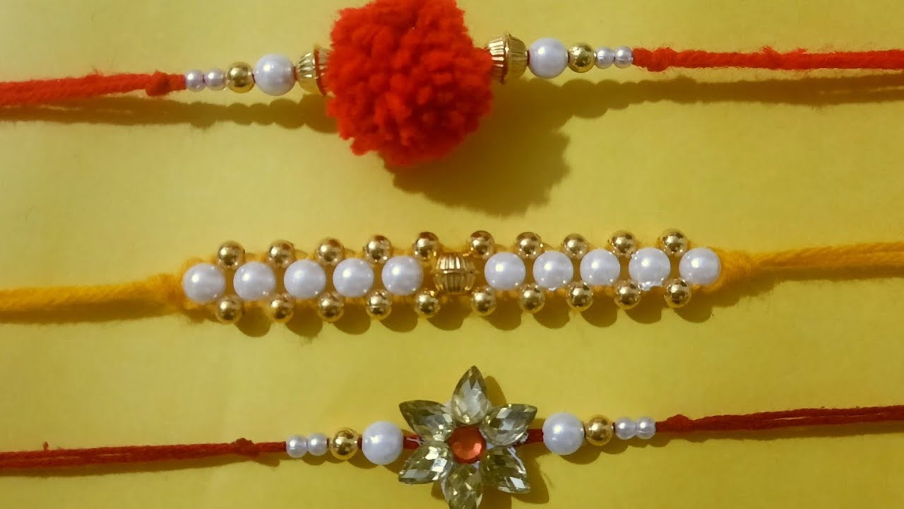 DIY rakhi I simple handmade rakhi I Part 1 - YouTube